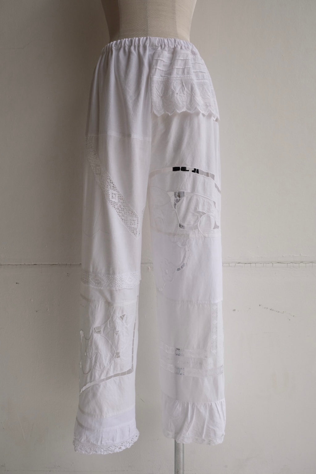 cutwork lace frill pants – MALION vintage
