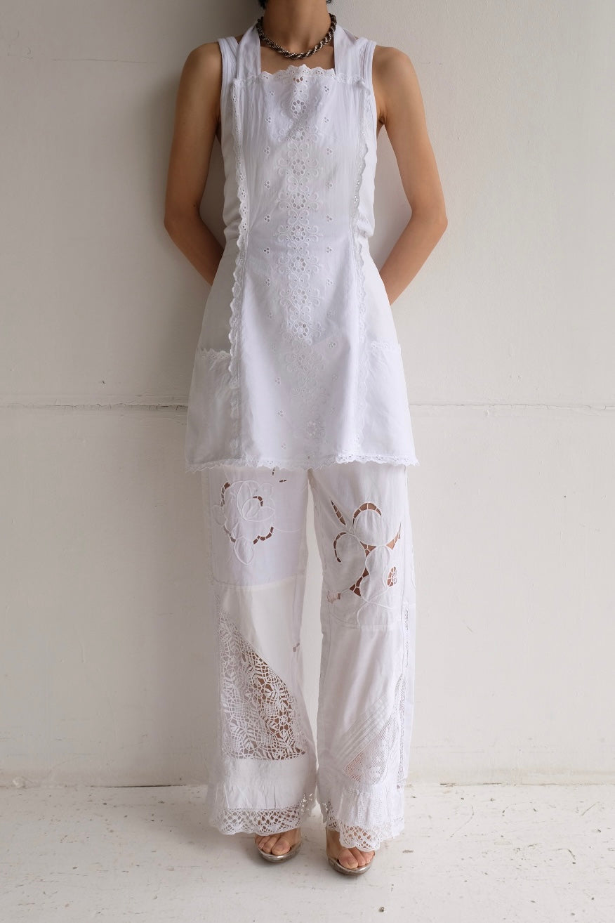 cutwork lace frill pants – MALION vintage
